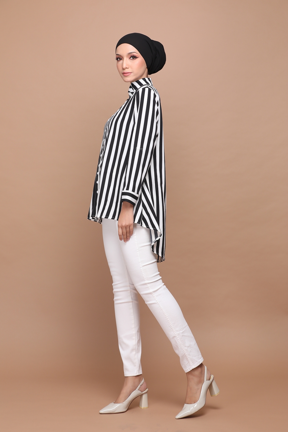 Shea Hi Low Top in Stripes